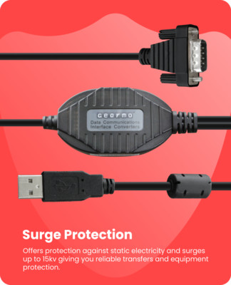 2-Port Professional RS-232 USB 2.0 to Serial Adapter 5ft. for sale