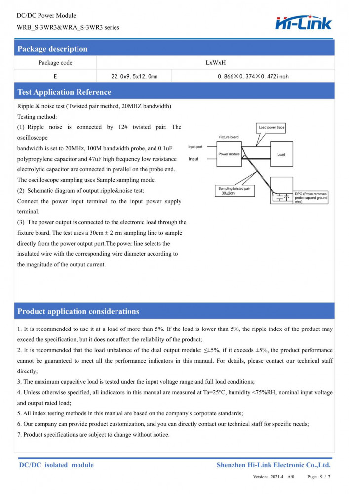 WRB4812S-3WR3 datasheet page 9