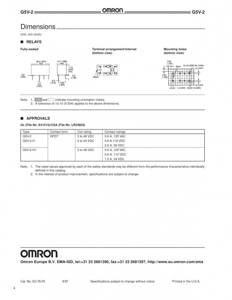 G5V-2 relay datasheet page 4
