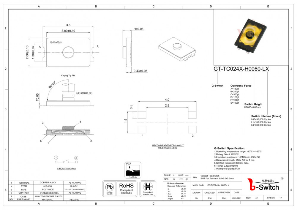 GT-TC024C-H0060-L1 technical document page