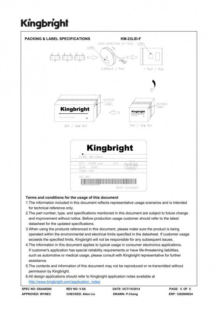 KM-23LID-F datasheet page 5