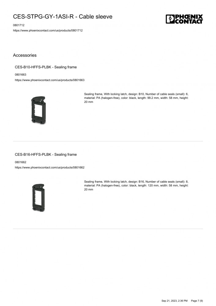 Phoenix Contact 0801712 technical document page 7