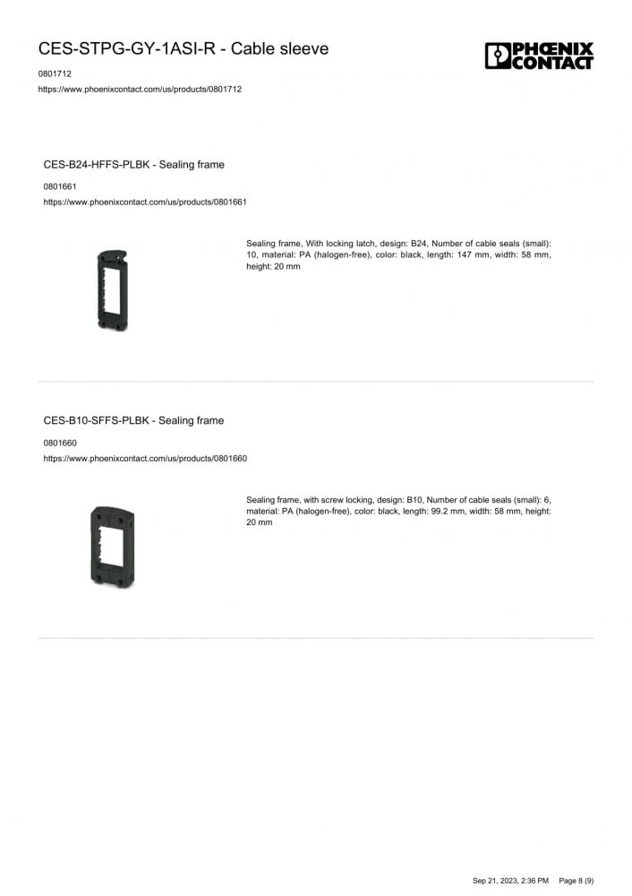 Phoenix Contact 0801712 technical document page 8