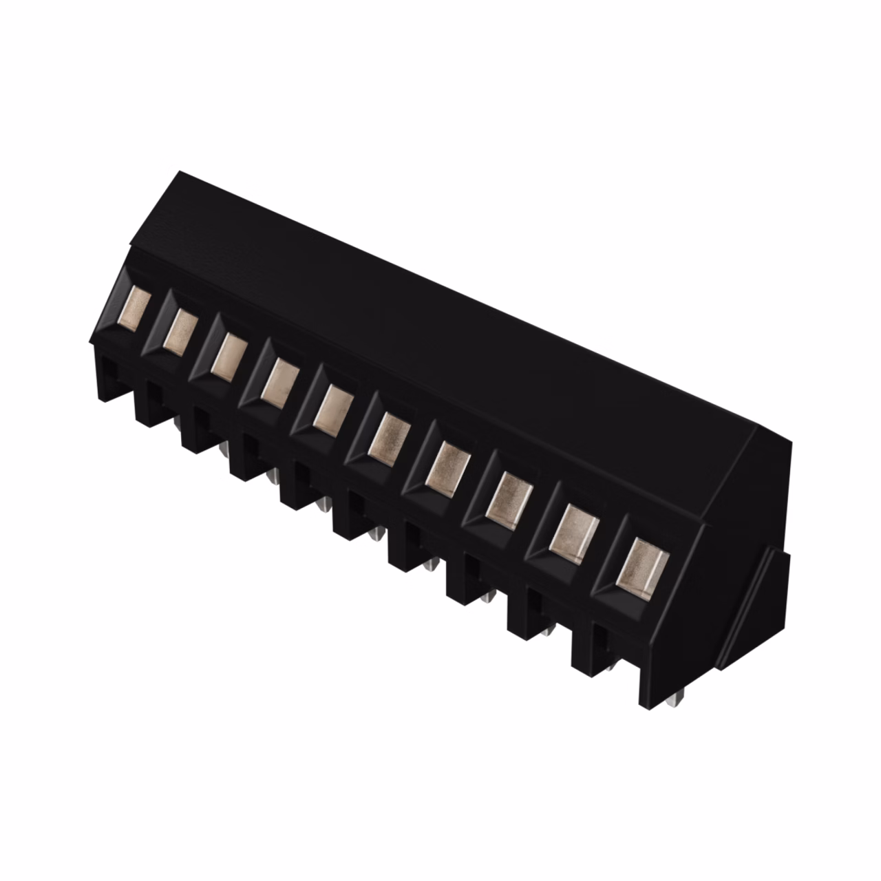 5.08mm Pitch Beau Eurostyle Low Profile, Fixed Block, 35° Wire Entry, Modular, 10 Circuits for sale