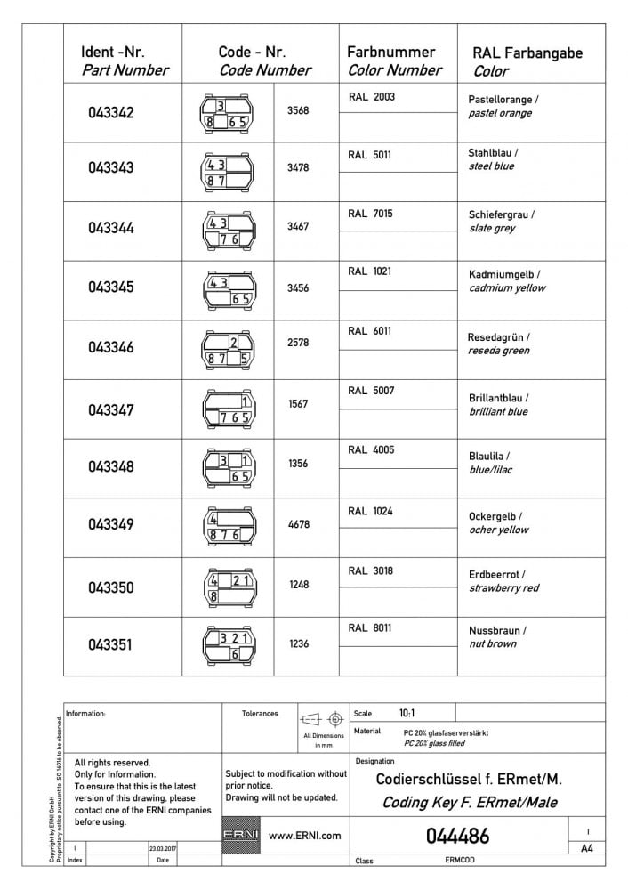 ERNI 043344 technical drawing preview