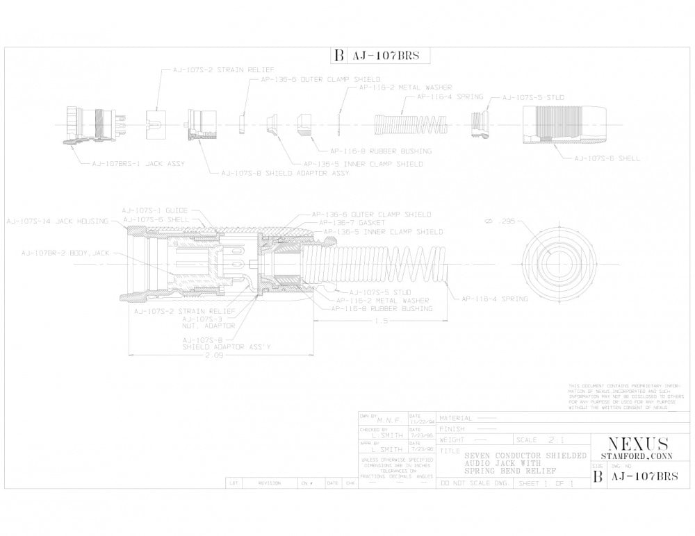 AJ-107BRS/17 technical document page