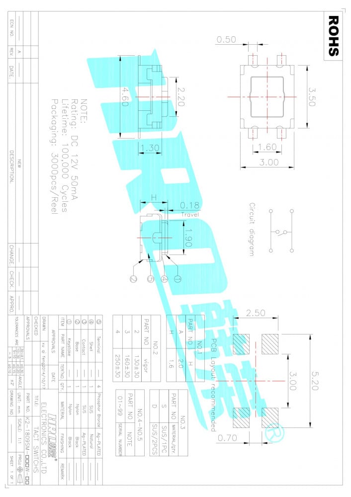 K2-1809SM-A4SW-06 technical document preview
