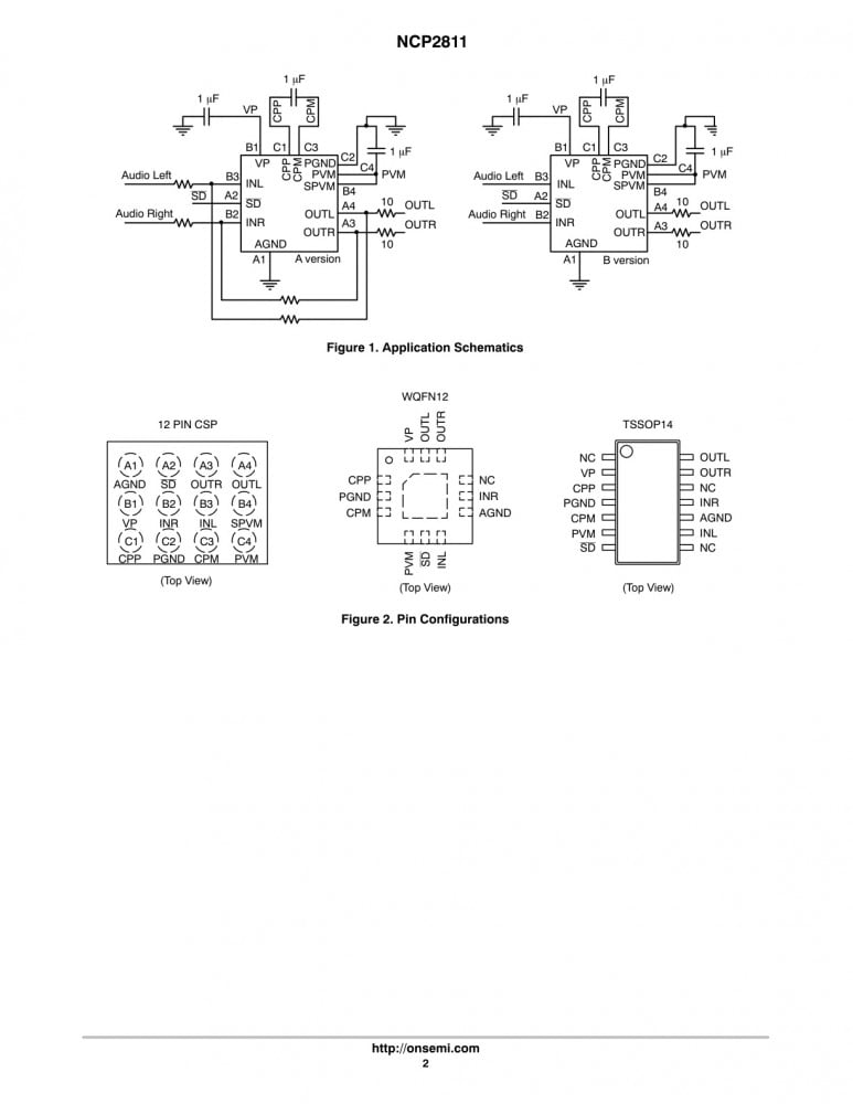NCP2811 datasheet page 2