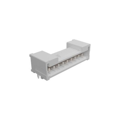 1.25mm Pitch, Micro-Lock Plus PCB Header, Single Row, Right-Angle, Through Hole, Tin-Bismuth Plating, Positive Lock, 9 Circuits, Natural (White) for sale