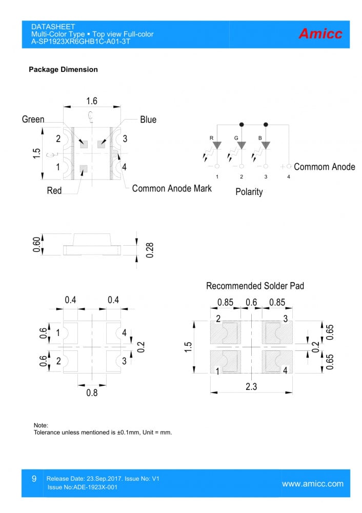 A-SP1923XR6GHB1C-A01-3T datasheet page 9