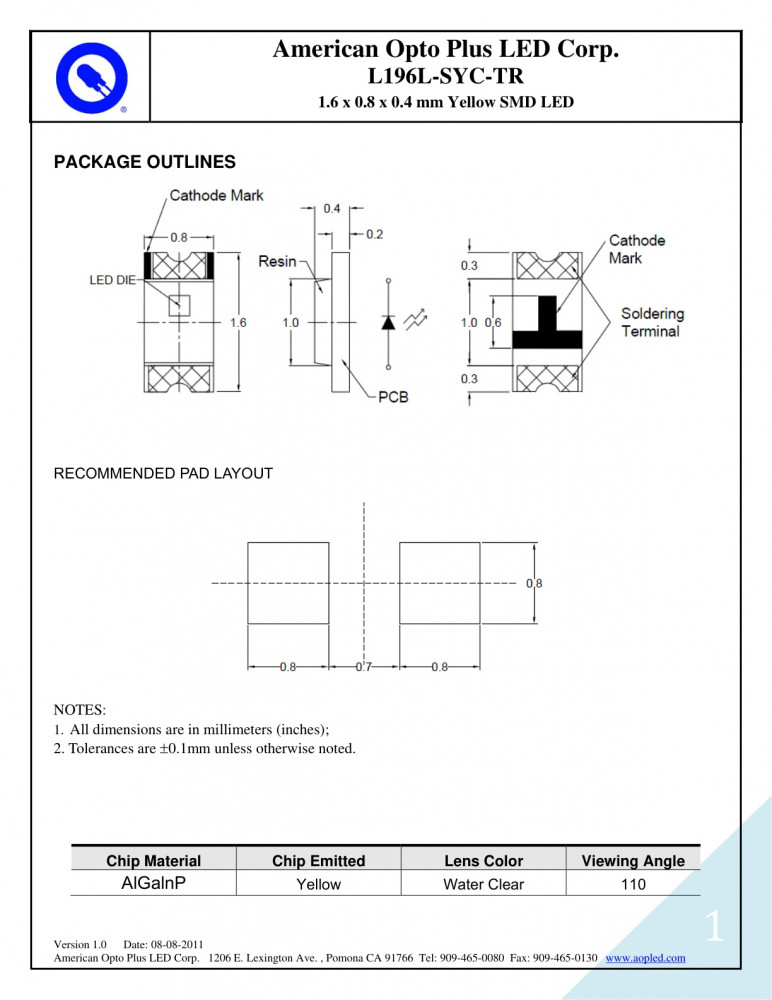 L196L-SYC-TR datasheet page 1
