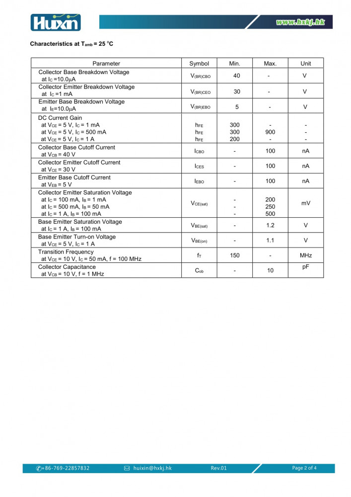 MMBT4140 datasheet page 2