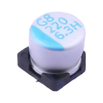 Lelon OVZ221M0JTR-0604 Aluminum Polymer Capacitor