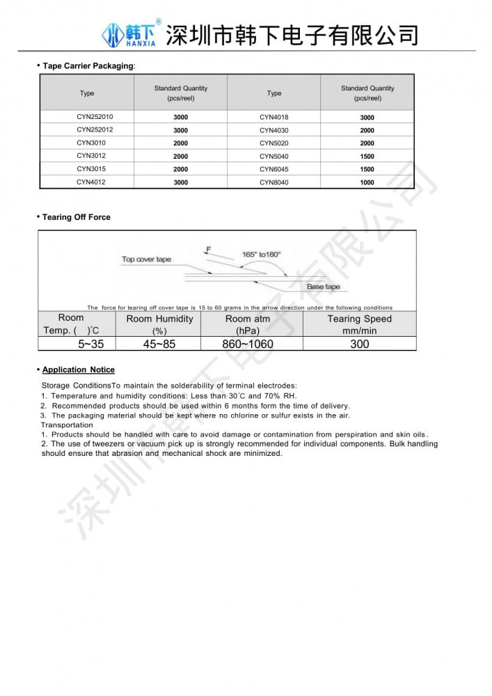 HX CYN5040-22UH specification page 4