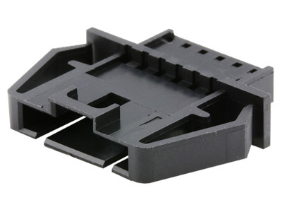SL Wire-to-Wire Panel Mount Crimp Housing, Single Row, Version B, with Mounting Ears, 23 Circuits, Black for sale