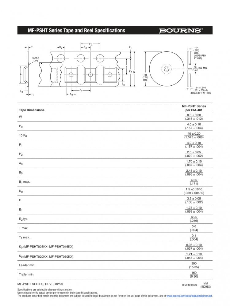 MF-PSHT series datasheet page 5