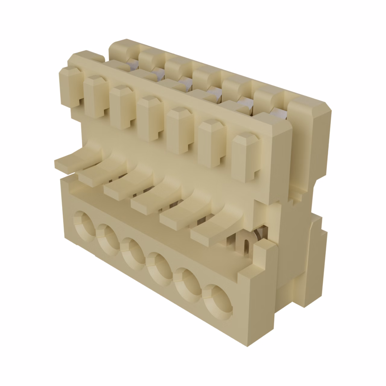 Appli-Mate RAST 2.5 Connector, 2.50mm Pitch, Female, 6 Circuits, All Position Keys, Open Endwalls for sale