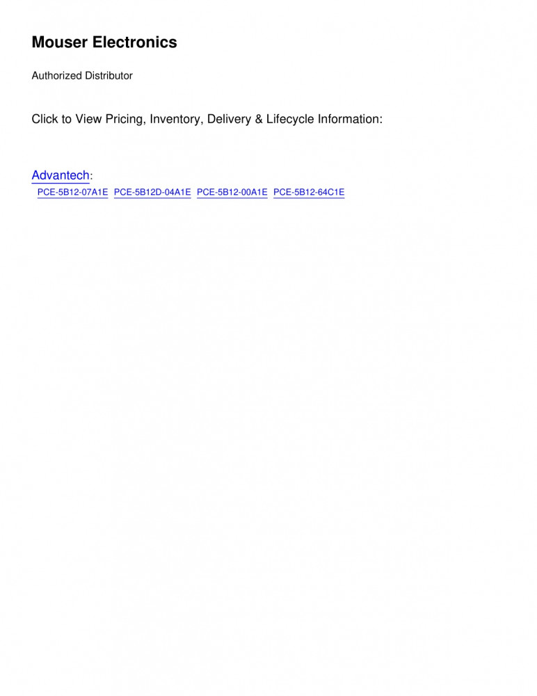 PCE-5B12-64C1E technical document page 6