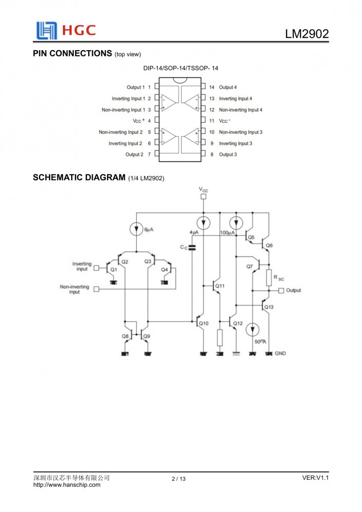LM2902DRG datasheet page 2
