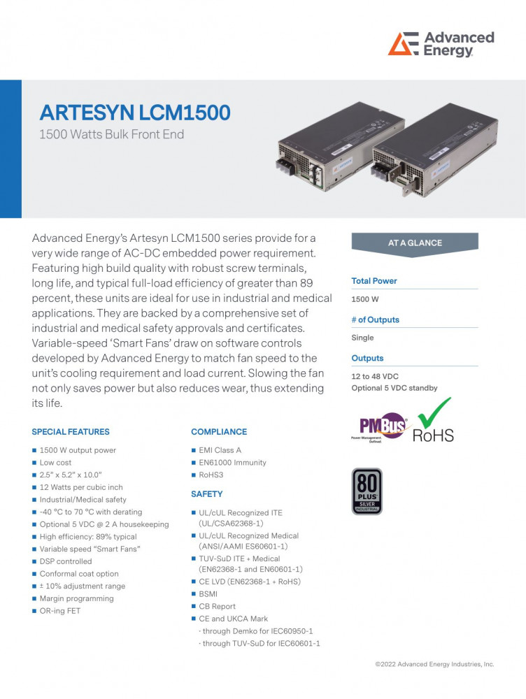 LCM1500R-T datasheet page 1