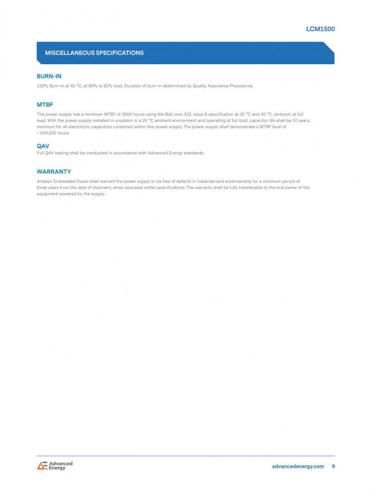 LCM1500R-T datasheet page 9