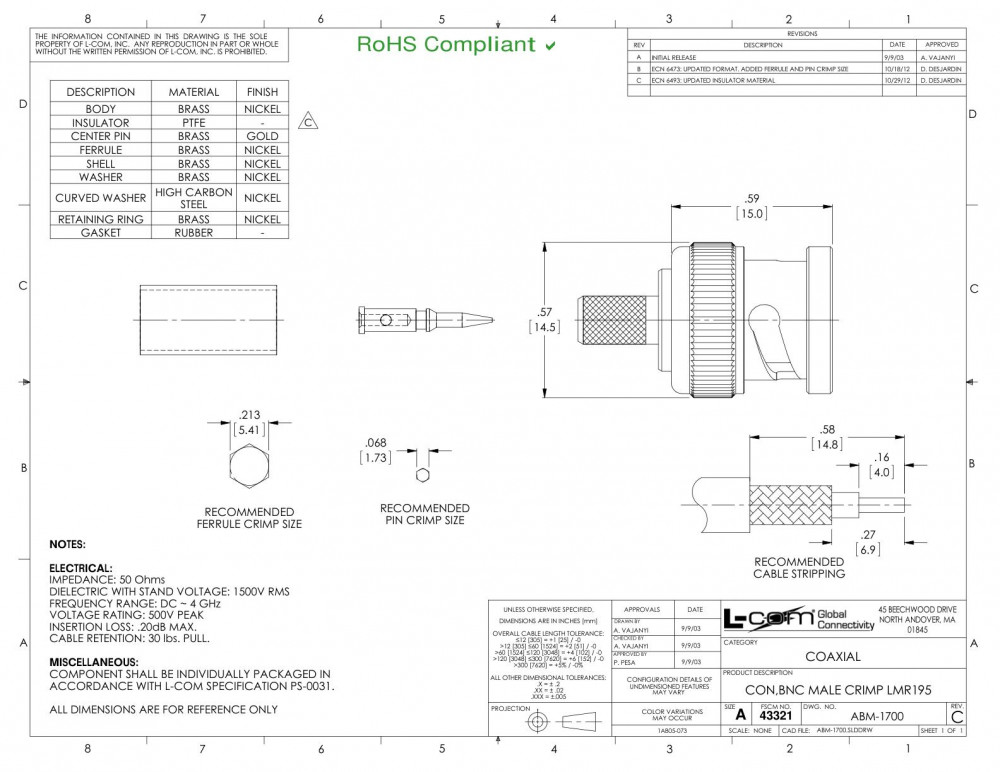 L-com ABM-1700 technical document preview