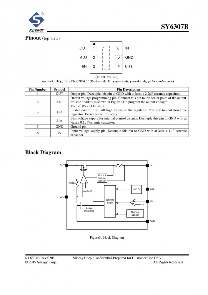 SY6307BSCC datasheet page 2