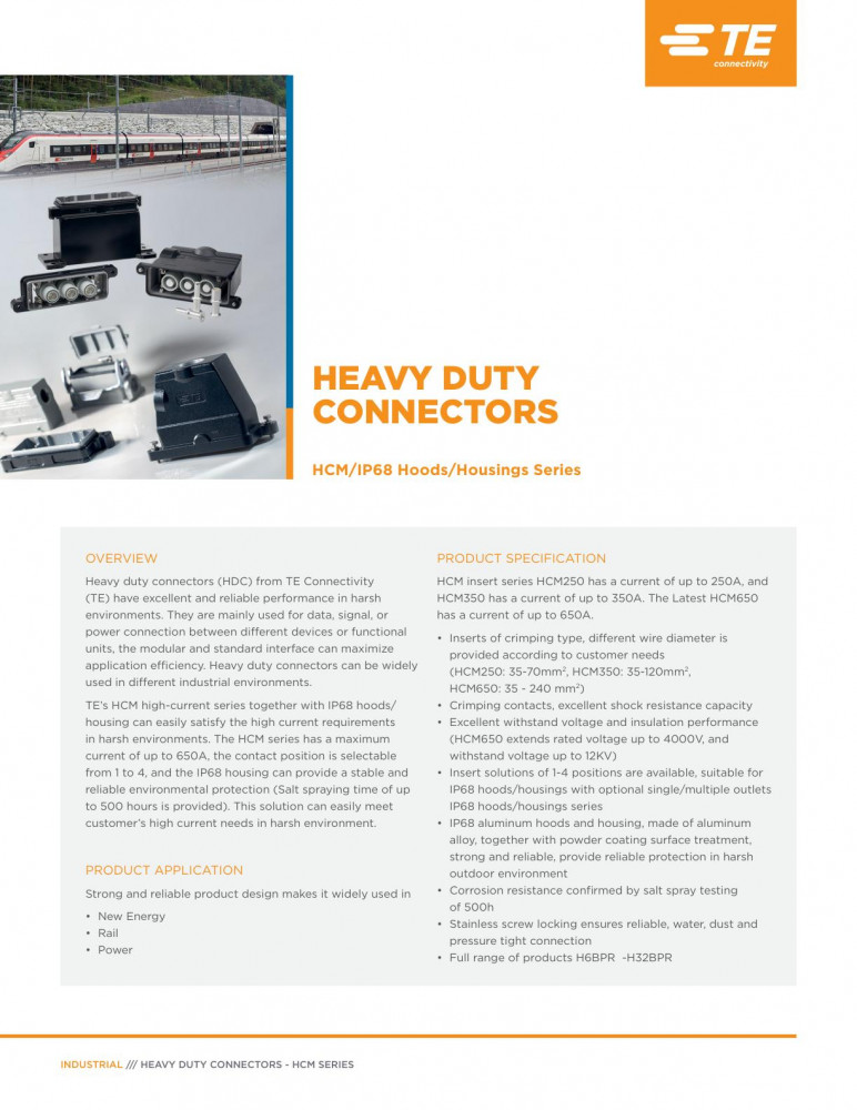 TE Connectivity HCM documentation page 1
