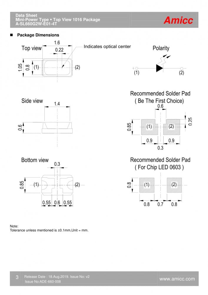 A-SL660G2W-E01-4T datasheet page 3