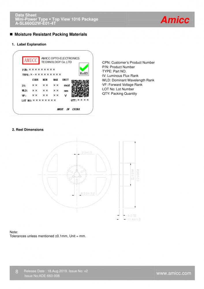 A-SL660G2W-E01-4T datasheet page 8
