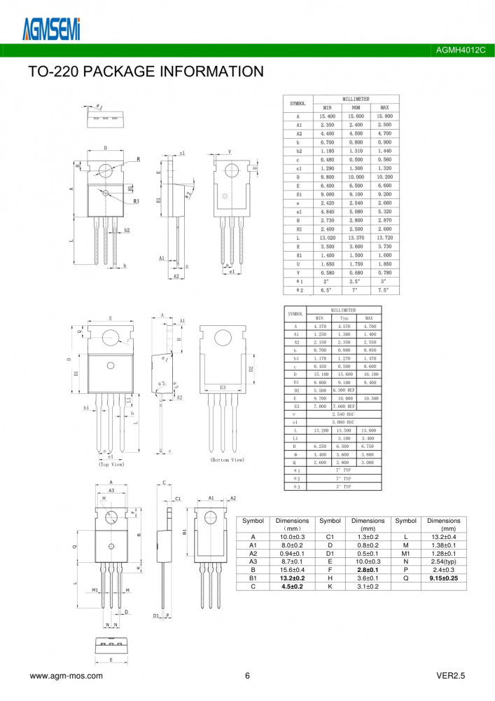 AGMH4012C datasheet page 6
