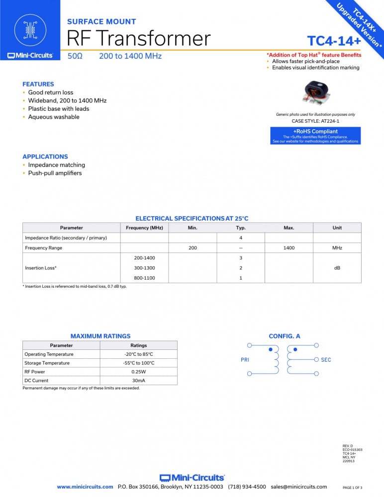 TC4-14+ technical document page 1