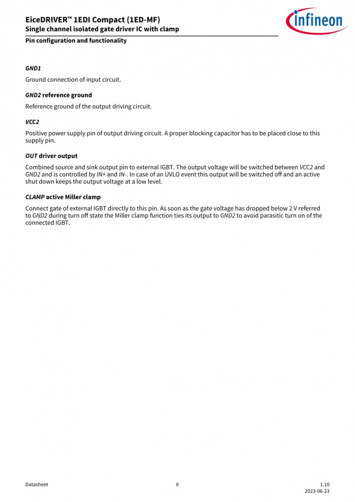 Infineon 1EDI30I12MFXUMA1 datasheet page 6