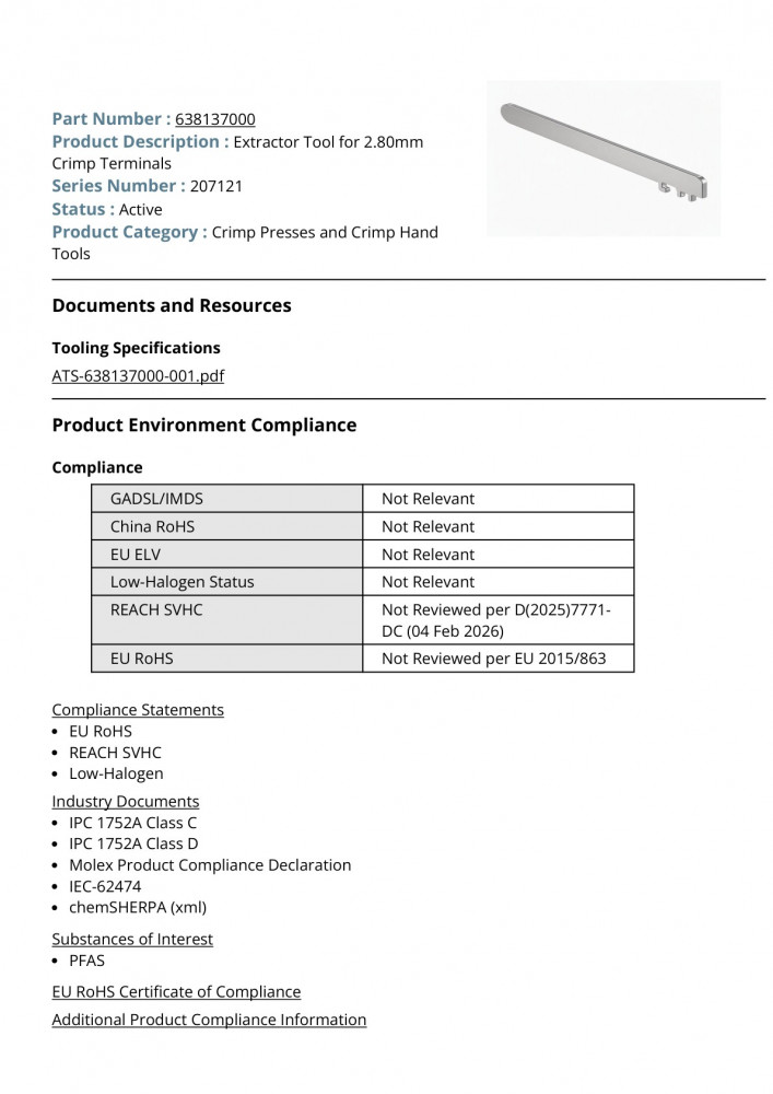 Tooling document image, page 1