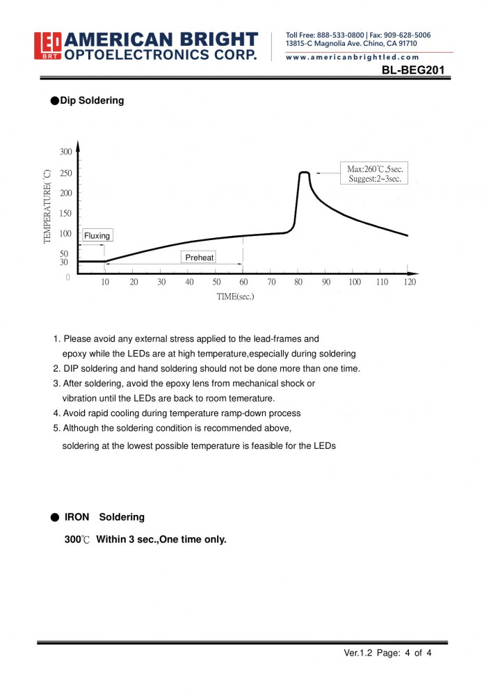 BL-BEG201 technical document page 4