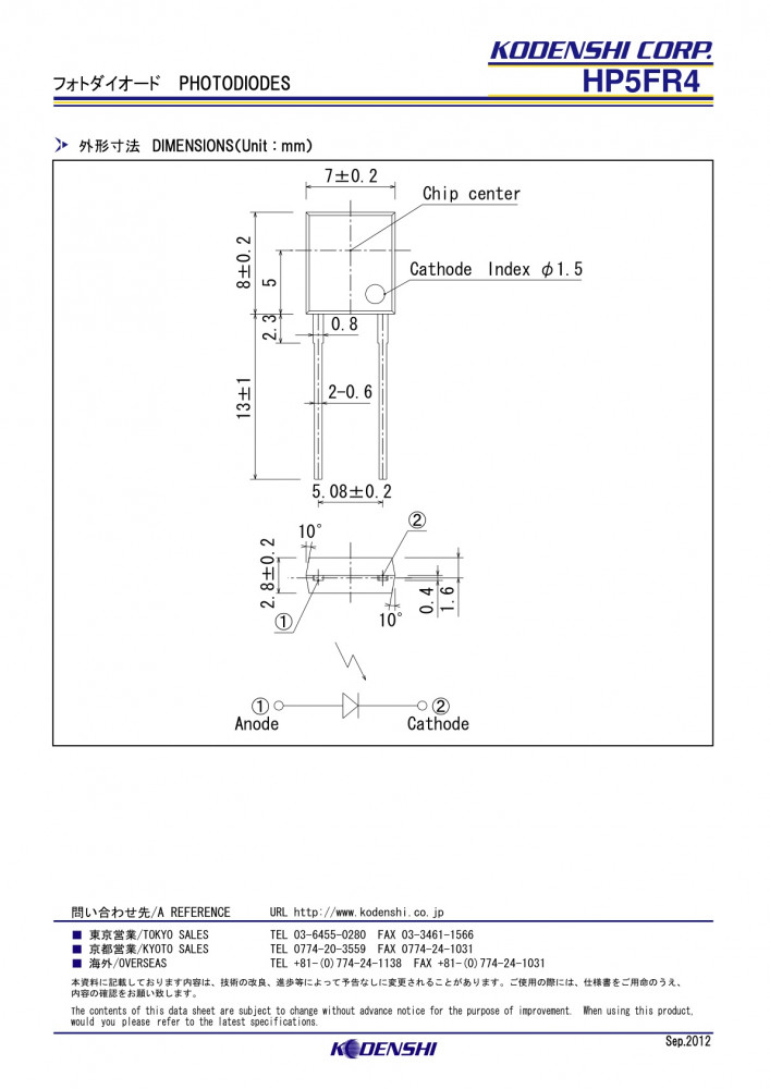 HP5FR4 datasheet page 3