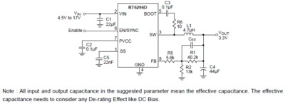RT6296A - 2A, 17V Current Mode Synchronous Step-Down Converter