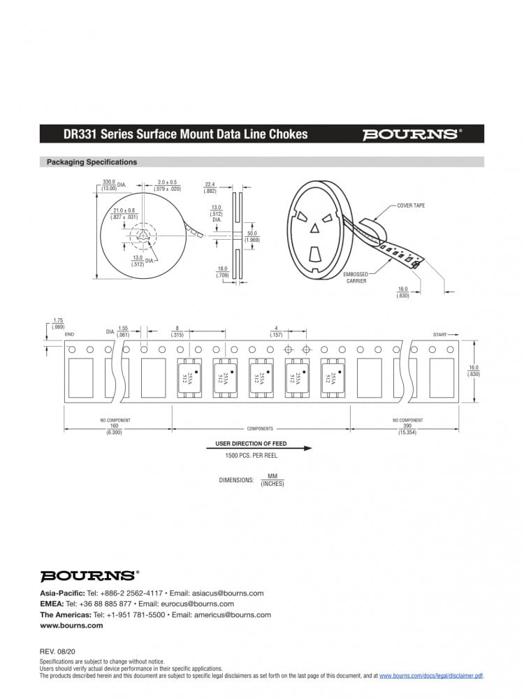 DR331-475BE datasheet page 3