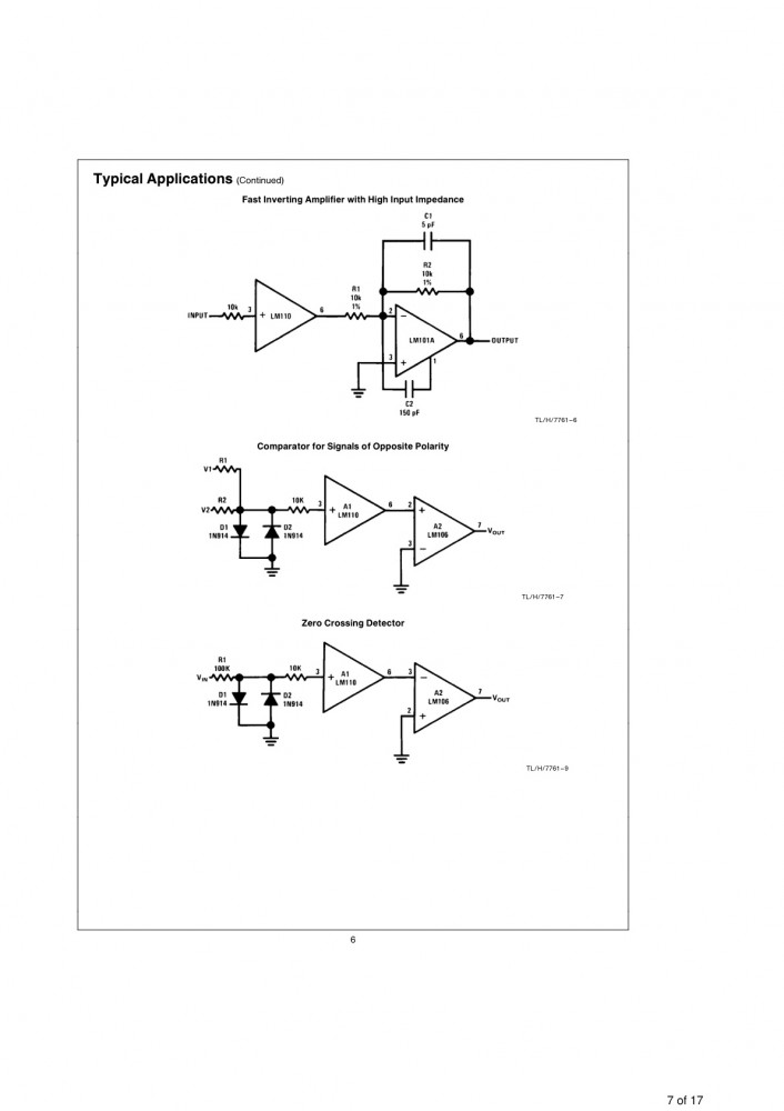 LM110H/883 technical document page 8