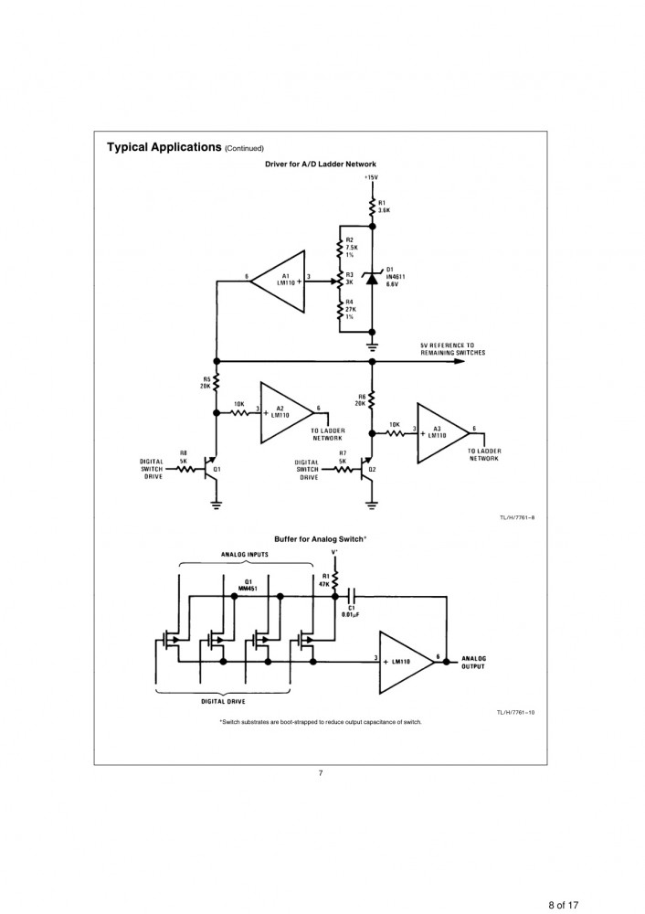 LM110H/883 technical document page 9