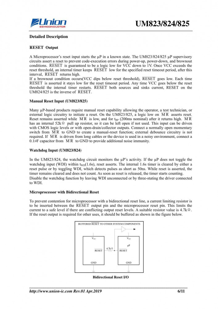 UM823TS datasheet page 6
