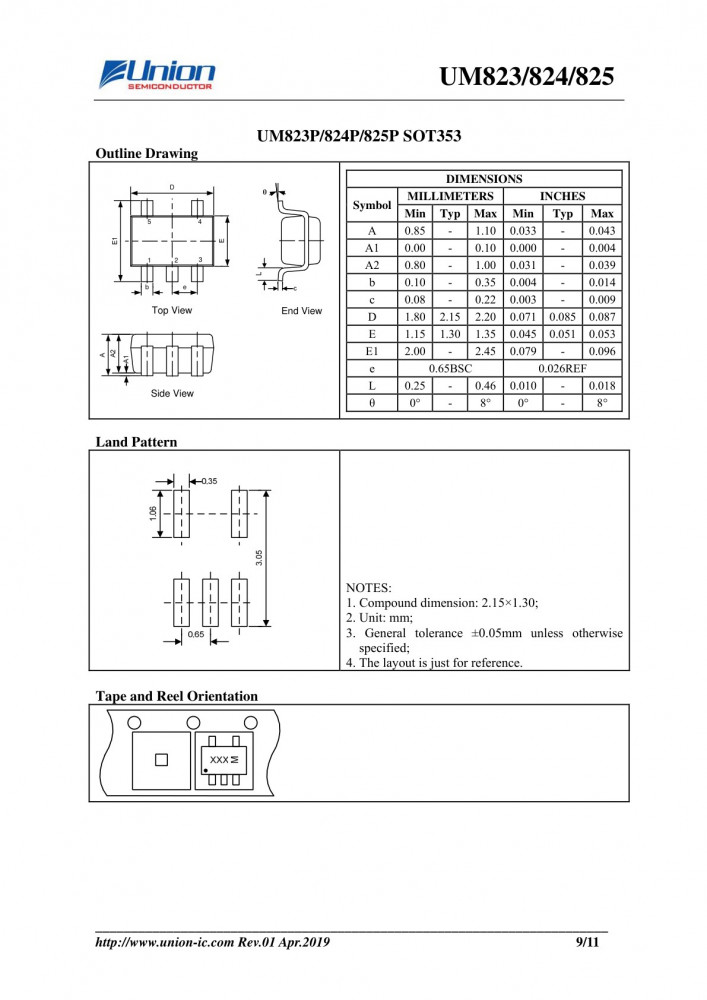 UM823TS datasheet page 9