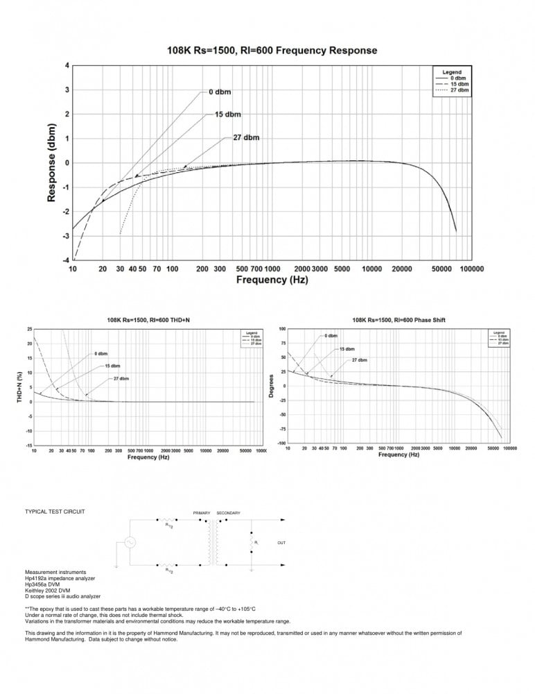 Hammond 108K technical document page 2