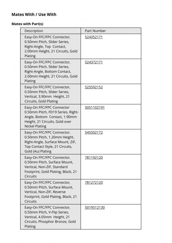MOLEX 151200905 technical document page 3