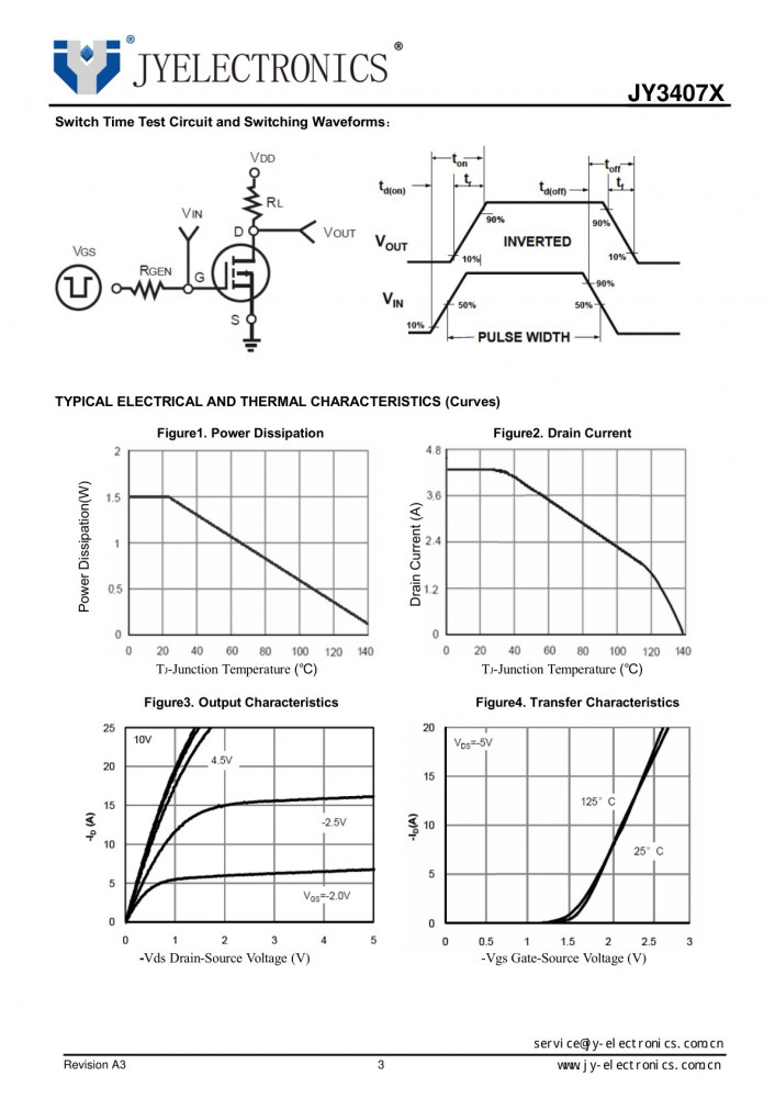 JY3407X datasheet page 3