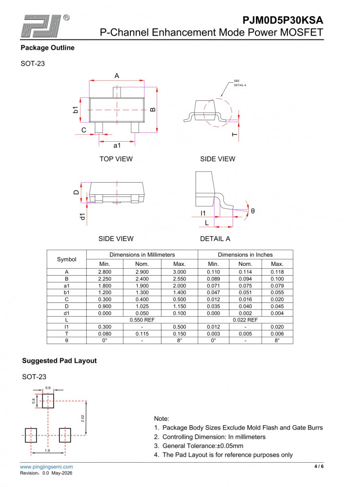 PJM0D5P30KSA datasheet page 4