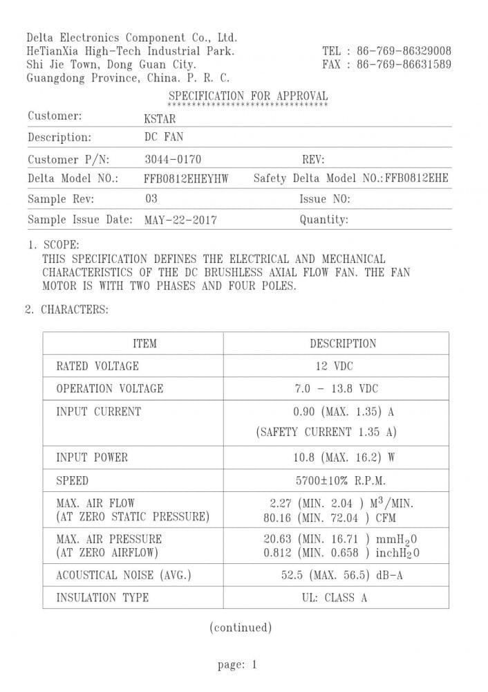 FFB0812EHEYHW specification page 3