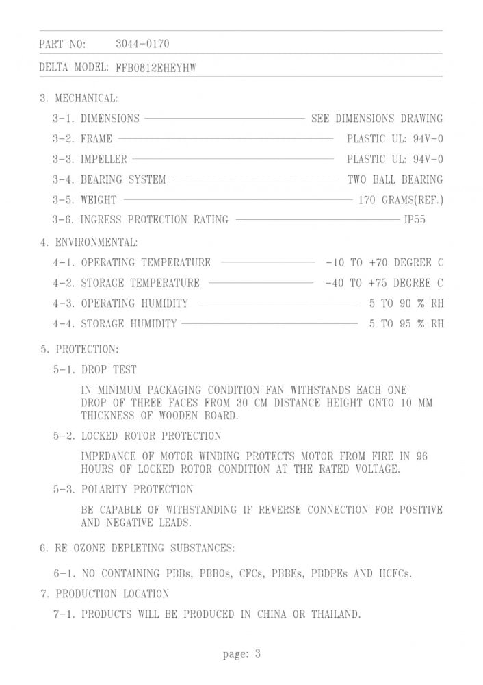FFB0812EHEYHW specification page 5