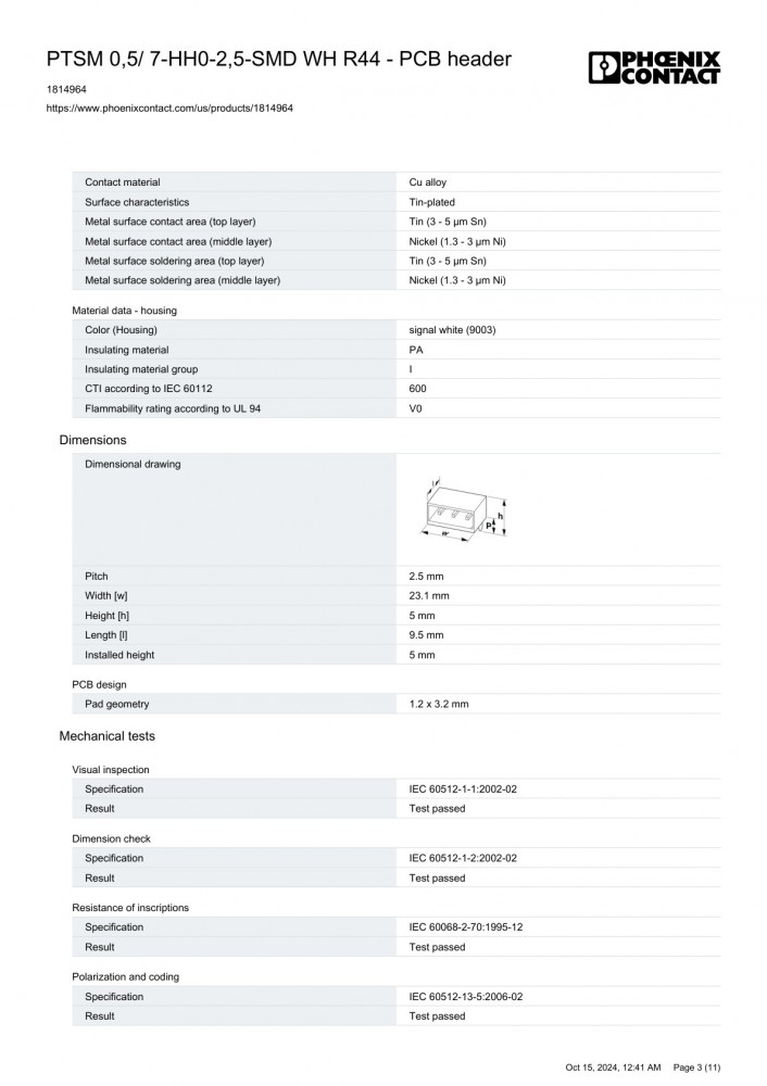 Phoenix Contact 1814964 technical document page 3