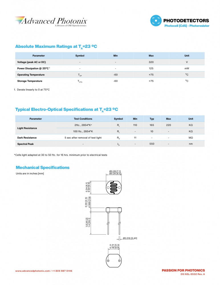 NSL-5532 datasheet page 2